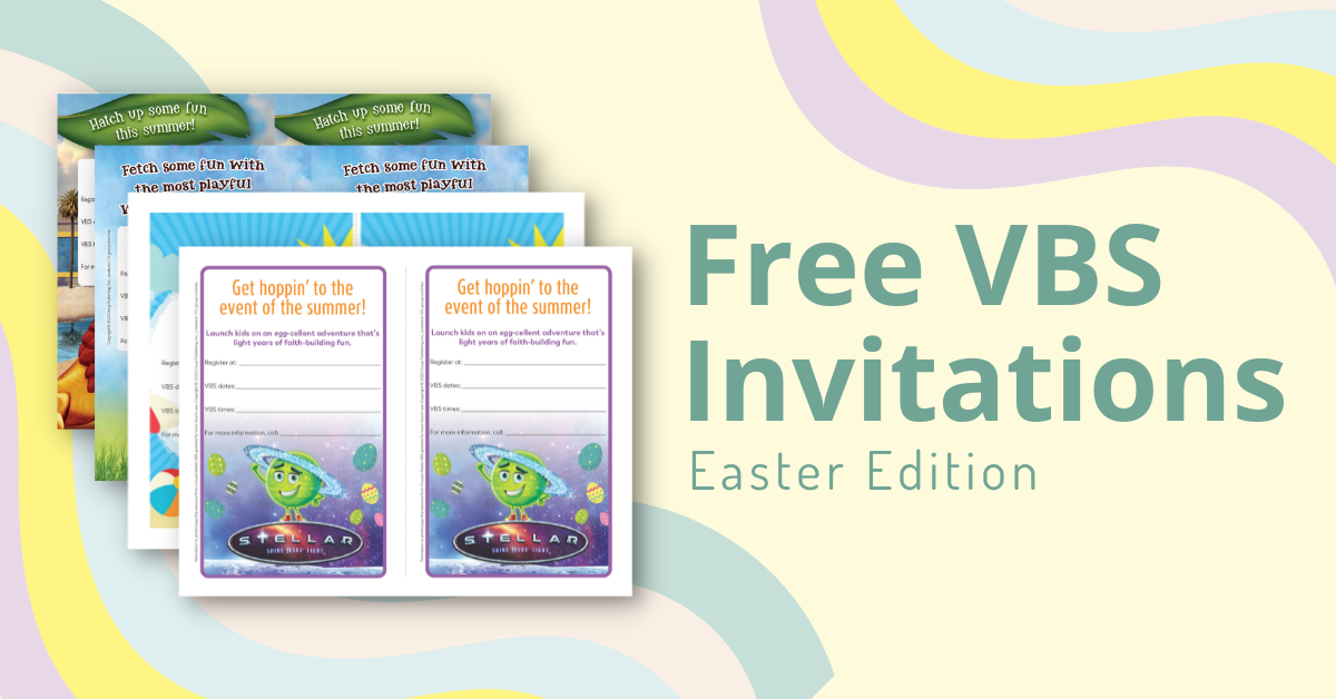 FREE VBS Easter Invitations - Group VBS Tools
